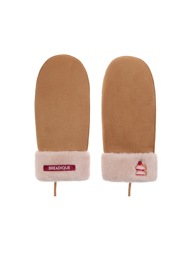BREADIQUE Strawberry Cream Bread Mustang Mitten_Brown