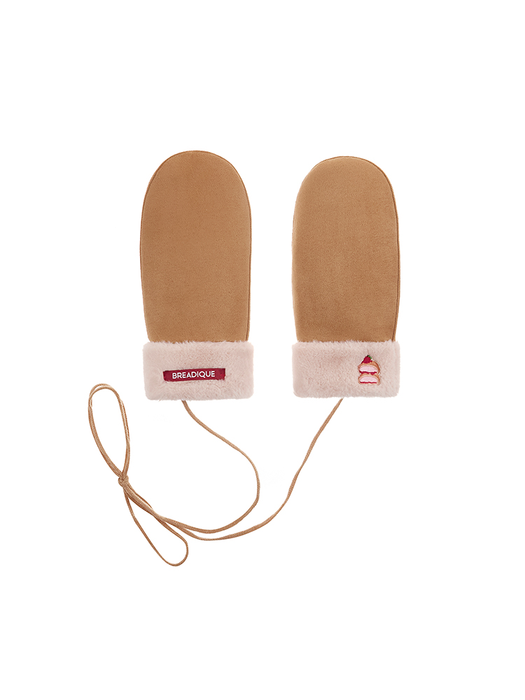 BREADIQUE Strawberry Cream Bread Mustang Mitten_Brown